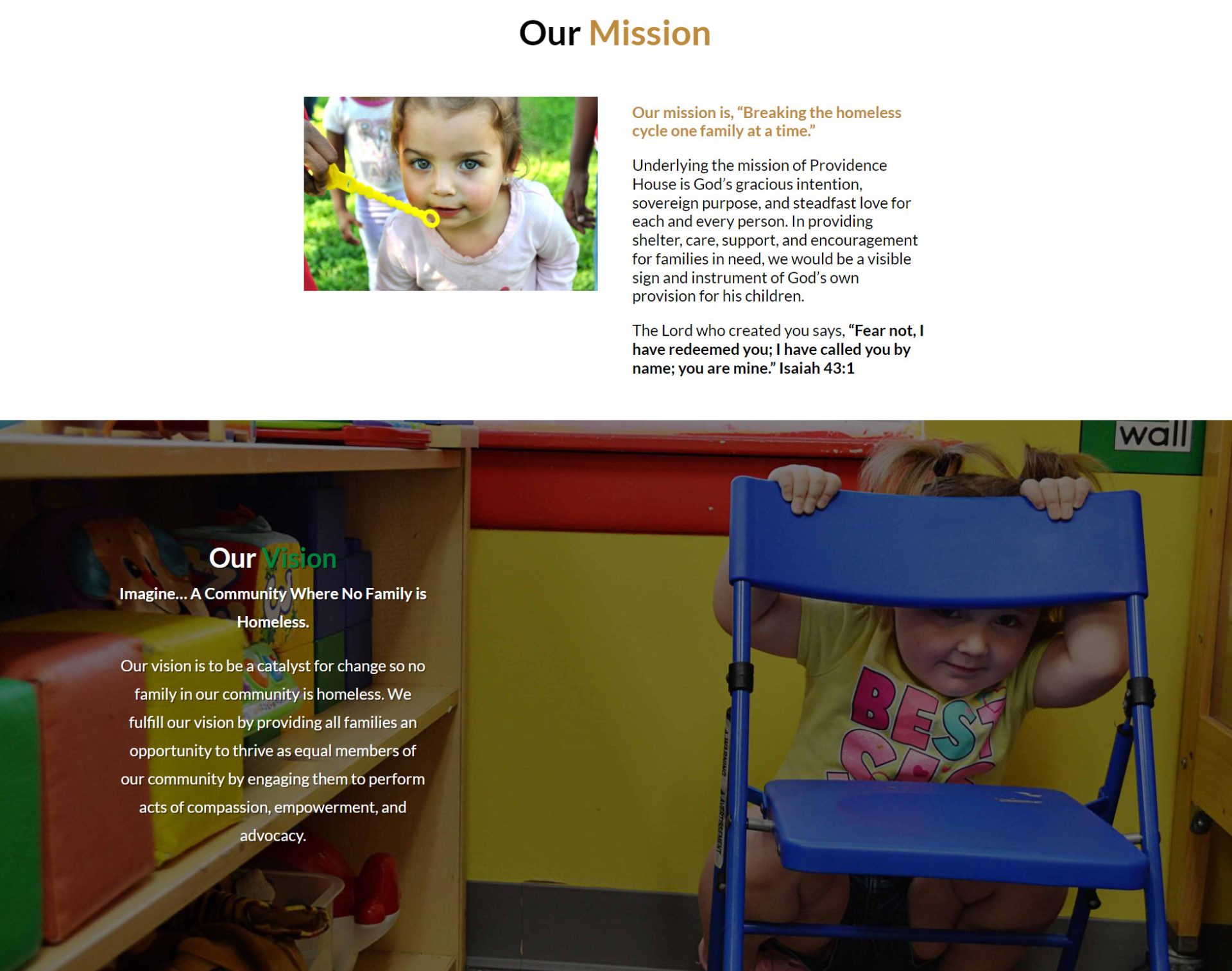 What We Do - Providence House